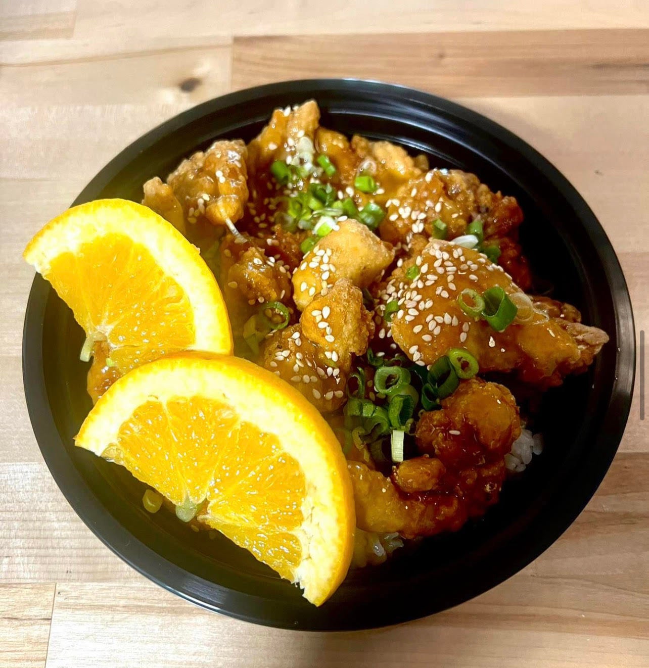 Orange Chicken Rice Bowl | Sushi Burrito Cafe